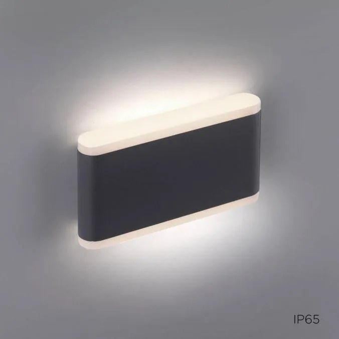 PN 9483-13 ELSA LED nástěnné svítidlo, venkovní nástěnné svítidlo, IP65, ELSA, antracit 3000K - PAUL NEUHAUS