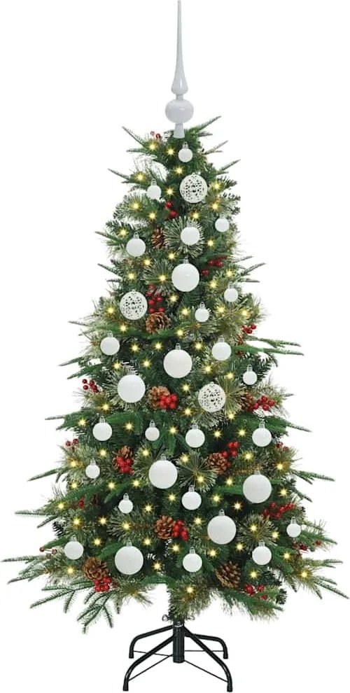 Umělý Skládací Vánoční Strom s stojanem Zelená 120 cm PE a PVC 3397396