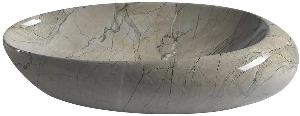 Sapho, DALMA keramické umyvadlo 68x16,5x44 cm, grigio, MM313