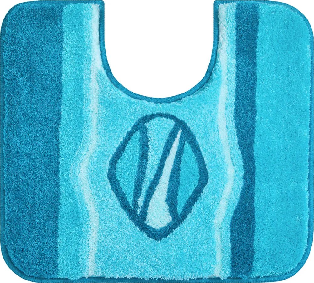 GRUND Koupelnová předložka JEWEL tyrkysová Rozměr: 55x50 cm s výřezem pro WC
