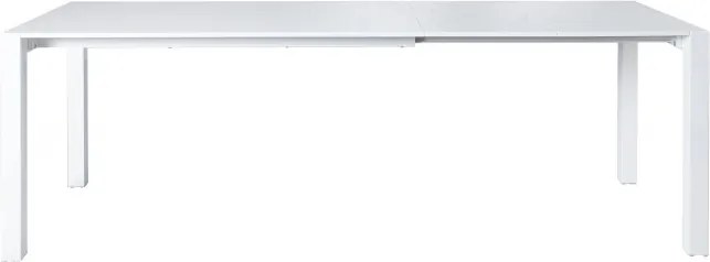 Rozkládací jídelní stůl X7 135–215 cm, lesklá bílá