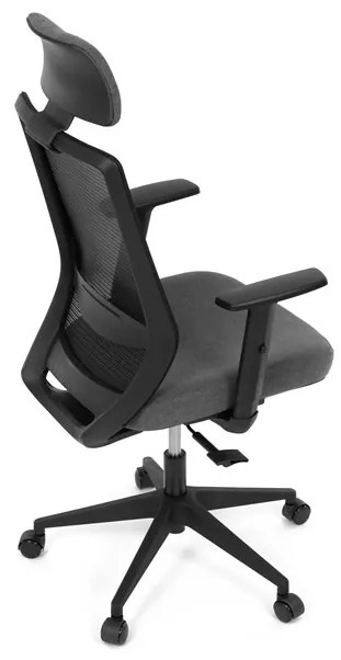 Ergonomická kancelářská židle AURELIE - černá síťovina Barva: šedá