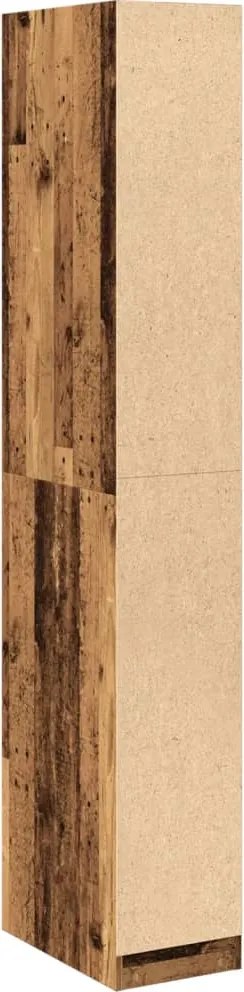Šatní skříň old wood 30 x 50 x 200 cm kompozitní dřevo 3307781