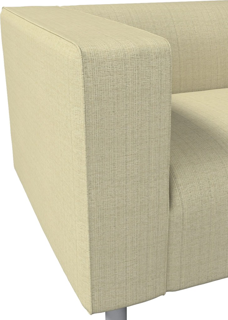 Potah na pohovku IKEA Klippan 2-místná barva béžová látka pletený vzor