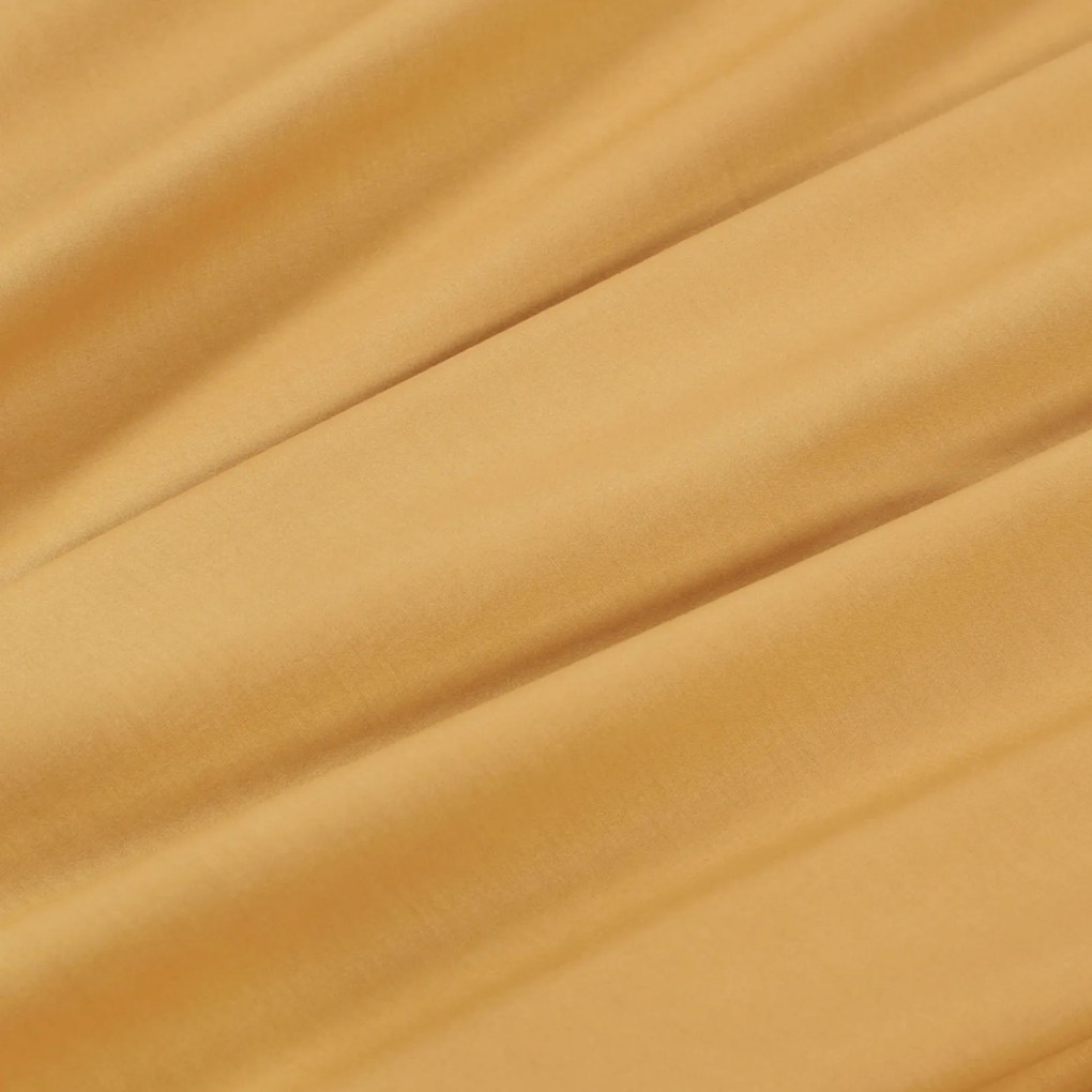 Goldea bavlněné ložní povlečení - hořčicové 140 x 200 a 70 x 90 cm