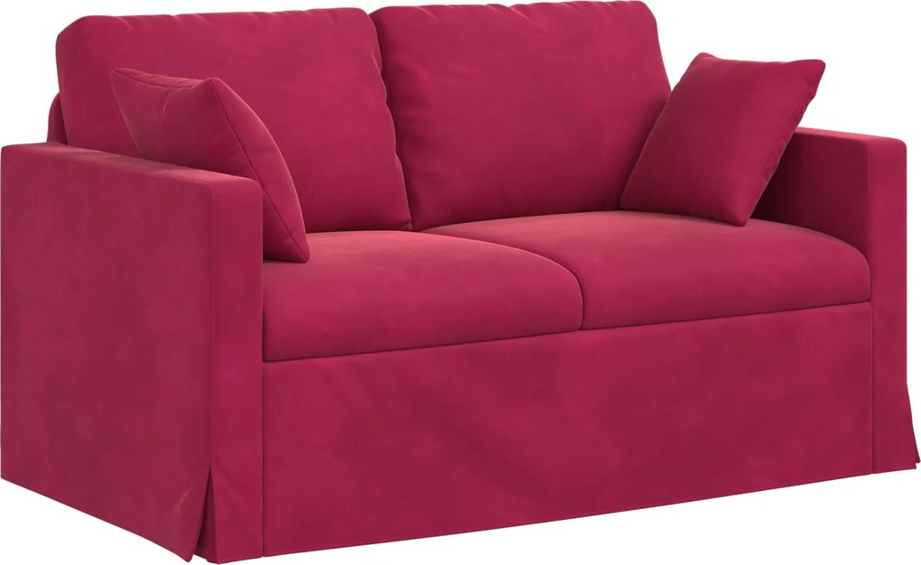 Set pohovek 2 ks Víno Červené samet 3407512