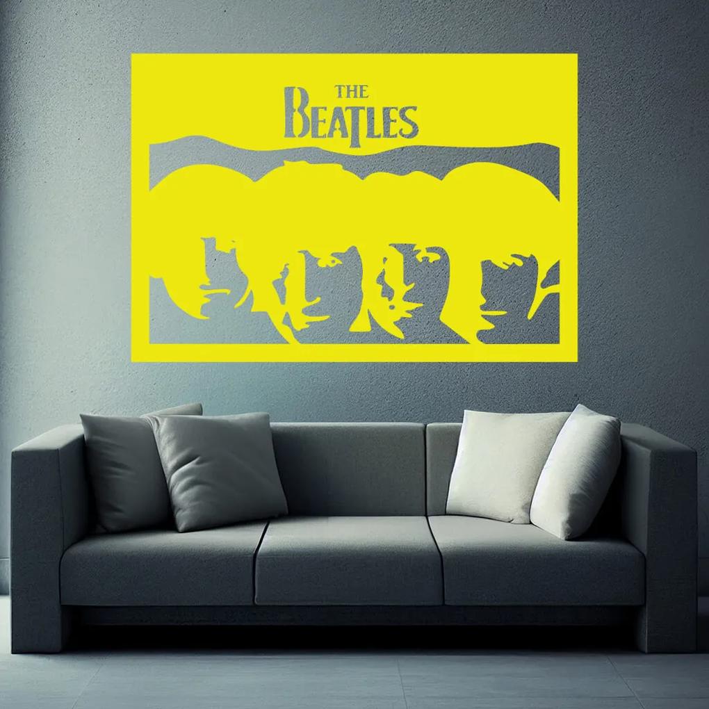 Živá Zeď Samolepka na zeď The Beatles Barva: černá