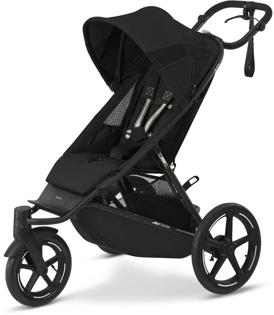 Kočárek cybex avi spin moon black