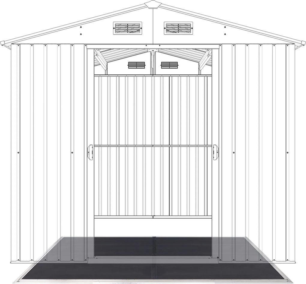 Podlaha BBFL-ZDB7 pro zahradní domek BestBerg ZDB-7 / 211 x 282 cm / černá