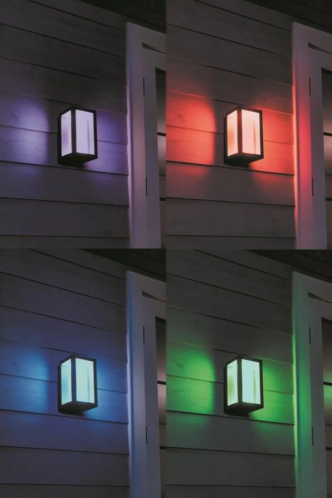 PH 17429/30/P7 Hue LED White and Color Ambiance Venkovní nástěnné svítidlo Philips Impress 17429/30/P7 černé 2200K-6500K RGB - PHILIPS HUE (915005730601)