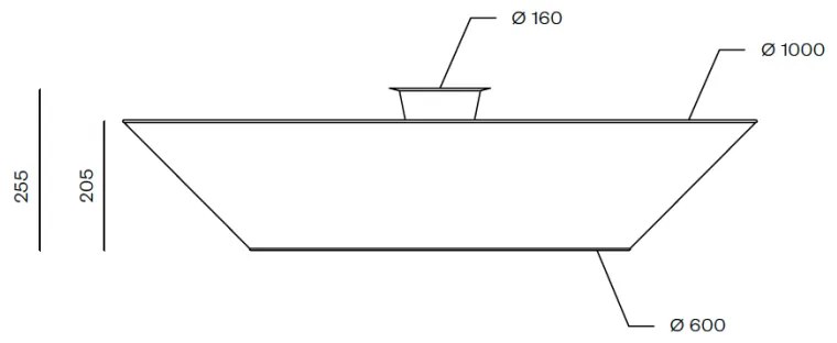 LND Design Lampa Halo 100cm LCF100, stropní, černá