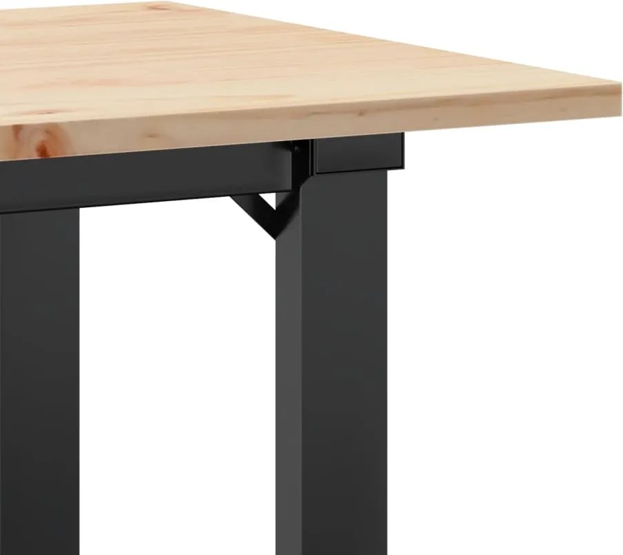 Konferenční stolek s O rámem 100x50x45 cm borové dřevo a ocel 3282666