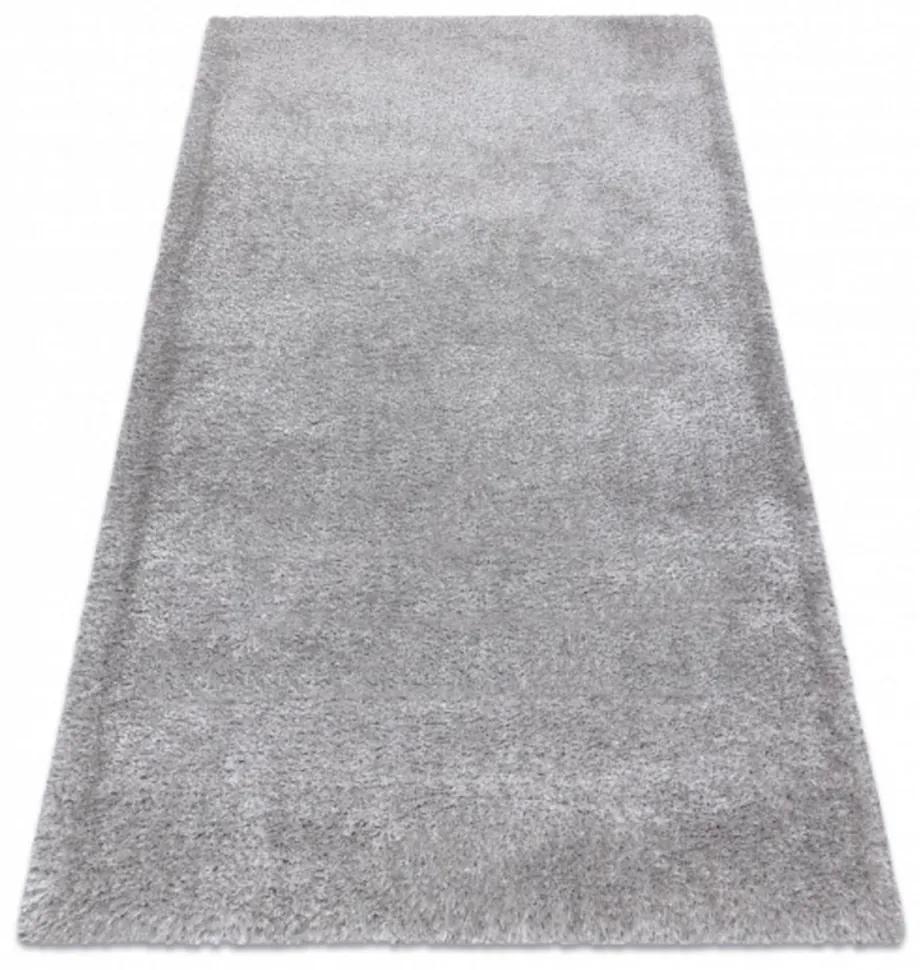 Kusový koberec shaggy Flufy šedý 80x150cm