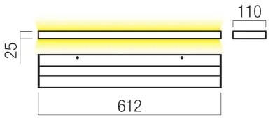 Redo 01-3554 - LED Nástěnné svítidlo SEED LED/30W/230V bílá
