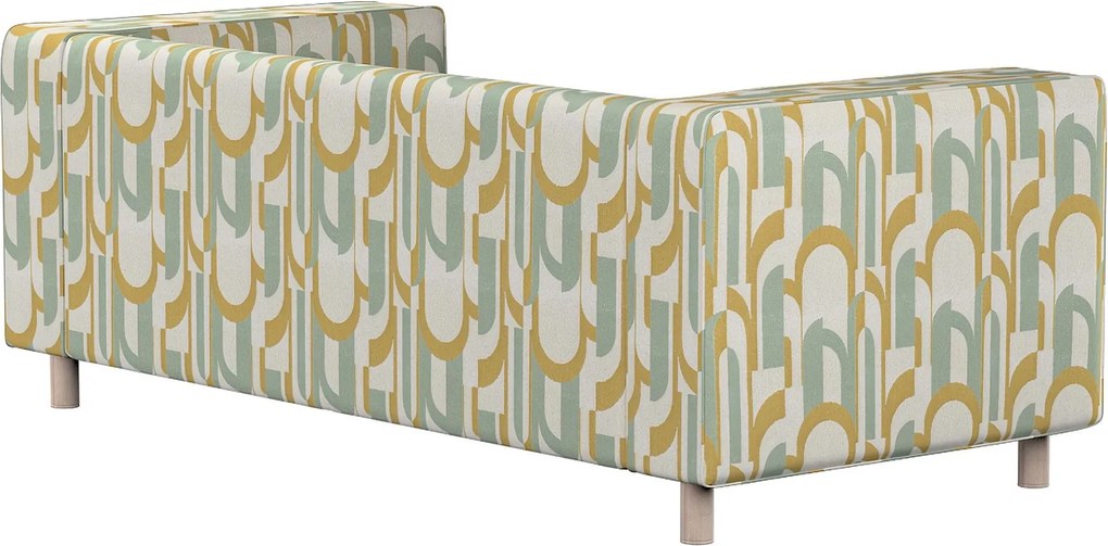 Potah na pohovku IKEA Klippan 2-místná barva zelená látka pletený vzor, vzorované