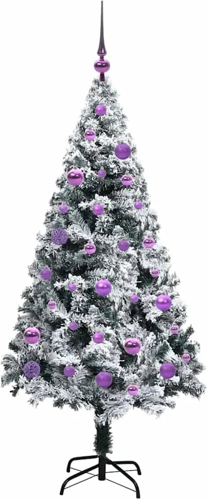 Umělý vánoční stromeček Bílá 150 cm PVC, ocel a plast 3396955