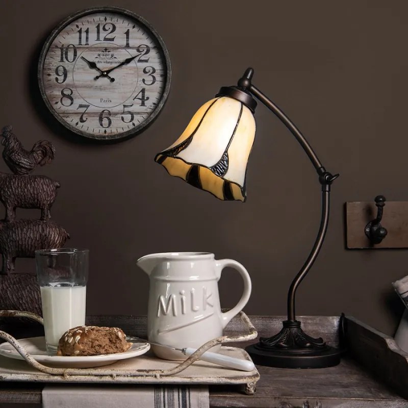 Stolní lampa Tiffany Ynes – 15x46 cm