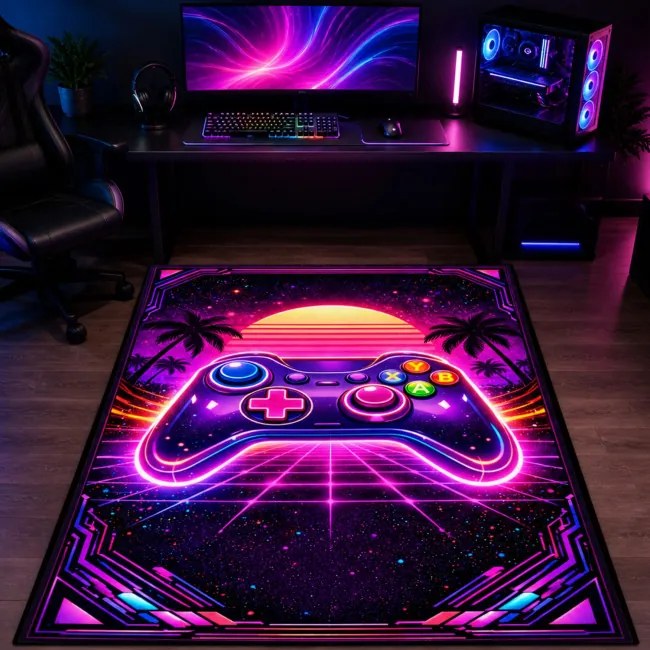 Protiskluzový herní koberec Retro Pad