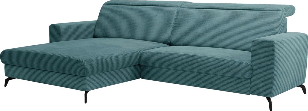 XXXLutz ROHOVÁ SEDAČKA, textil, petrolej Sit & More - Sedací soupravy - 000144000217