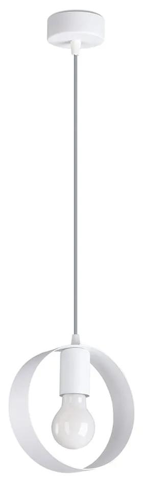 Bílé závěsné svítidlo ø 18 cm Lammi – Nice Lamps