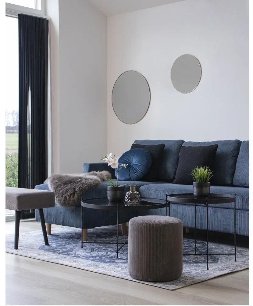 House Nordic Zrcadlo, ocel, mosazný vzhled, ø60 cm