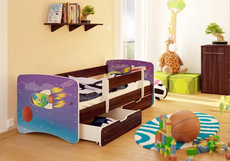 Dětská postel Nico vzor 42 180x90 cm - bílá barva zábrany