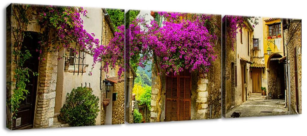 Gario Obraz na plátně Staré město v Provence - 3 dílný Rozměry: 90 x 30 cm