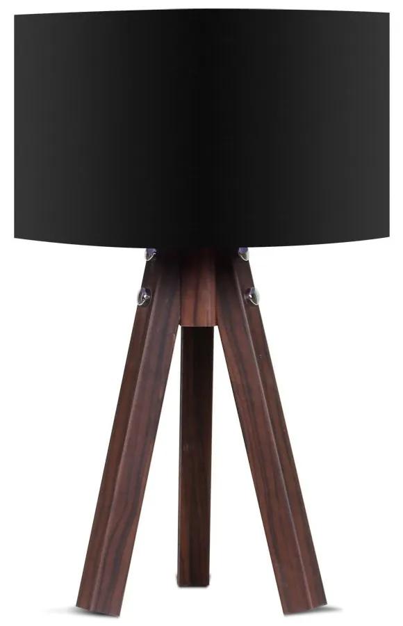 Stolní lampa s černým stínítkem Kate Louise Kahve