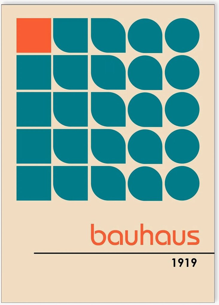 Plakát Bauhaus 1919