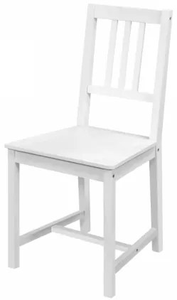 Jídelní židle bílá masiv borovice 869B lak
