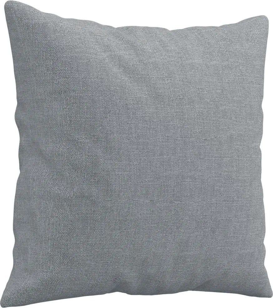 2místná pohovka s polštáři světle šedá 140 cm textil 3200909