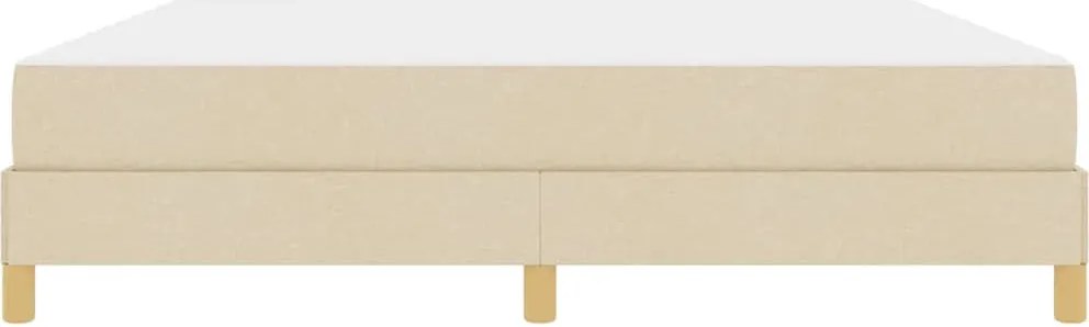 Postel s boxspringem s matrací Krémová 180 x 200 cm textil 3398589