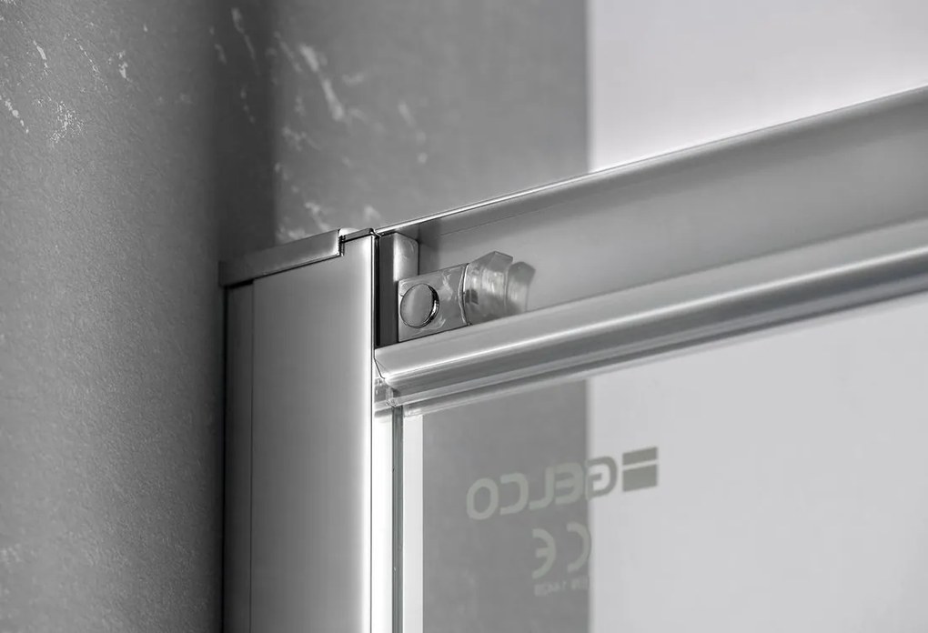 Gelco SIGMA SIMPLY čtvercový sprchový kout 800x800 mm, rohový vstup, Brick sklo