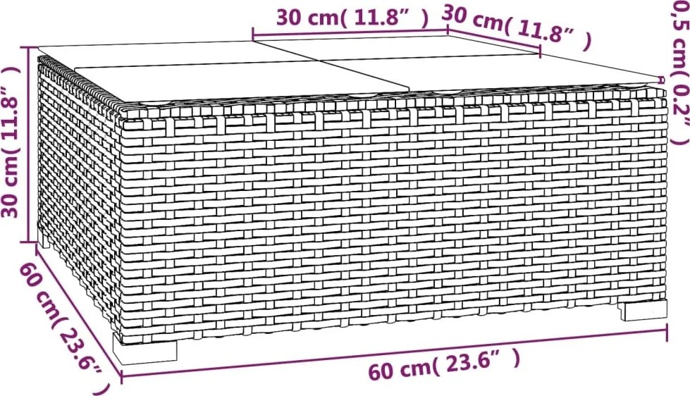 vidaXL 8dílná zahradní sedací souprava s poduškami polyratan [3102272] Barva: Hnědá a skořicová červená