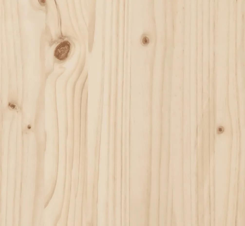 vidaXL Rám postele masivní borovice 90 x 200 cm [3107601] Barva: Černá