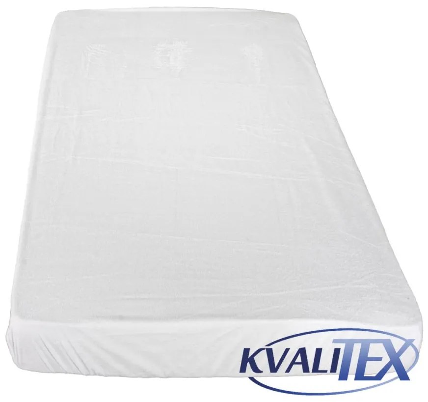 Kvalitex Nepropustné Froté prostěradlo s PU bílé 100x200cm