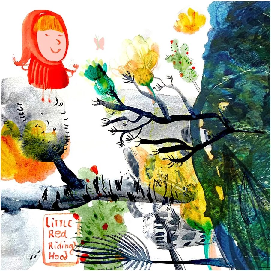Petra Lemonnier | Karkulka Rám: Dubový, Velikost: 40 x 40 cm