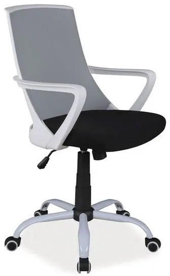 Kancelářská otočná židle Q-248 - šedá/černá