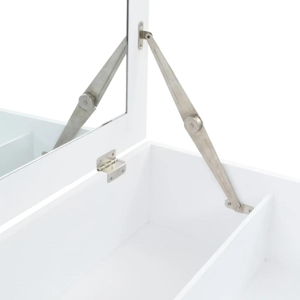 Toaletní stolek se zrcadlem MDF 60 x 40 x 75 cm - Default Title