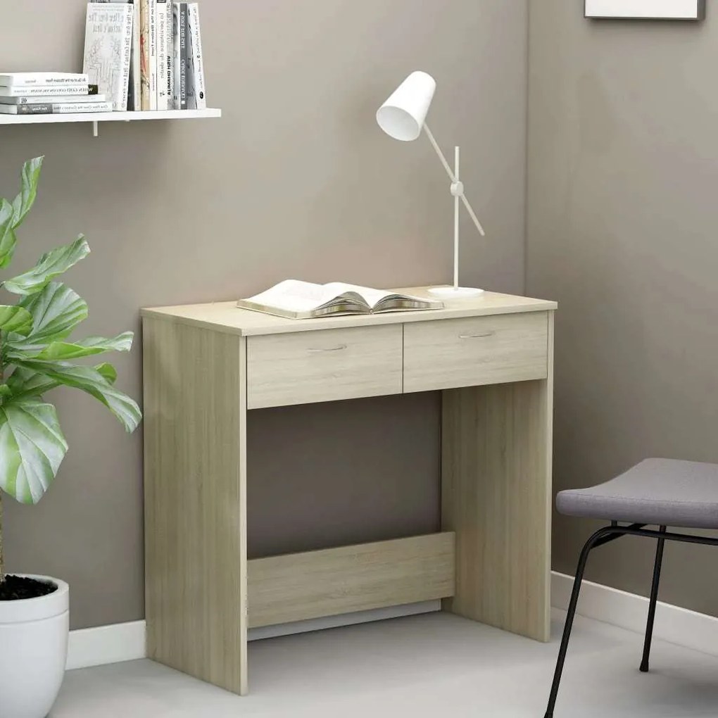 vidaXL Psací stůl 80 x 40 x 75 cm dřevotříska [801356] Barva: dub sonoma