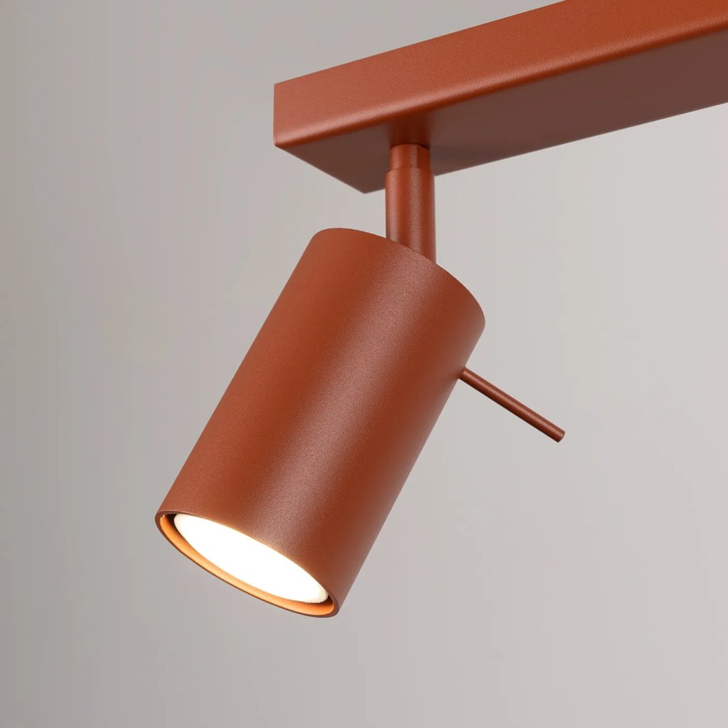 Bodové svítidlo Ring, 2x oranžové kovové stínítko, (možnost polohování)
