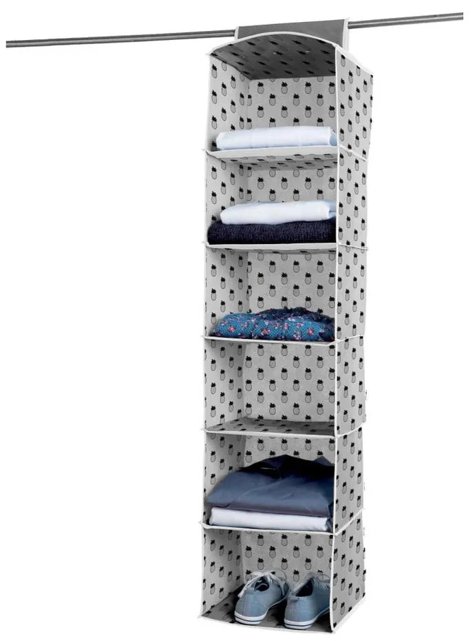 Závěsný organizér se vzory ananasů s 6 přihrádkami Compactor, šířka 30 cm