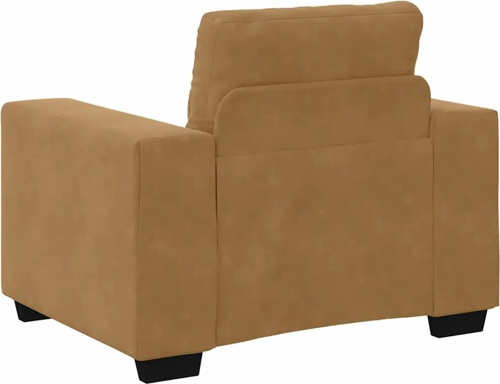 Set pohovek 3 ks Hnědá samet 3324646