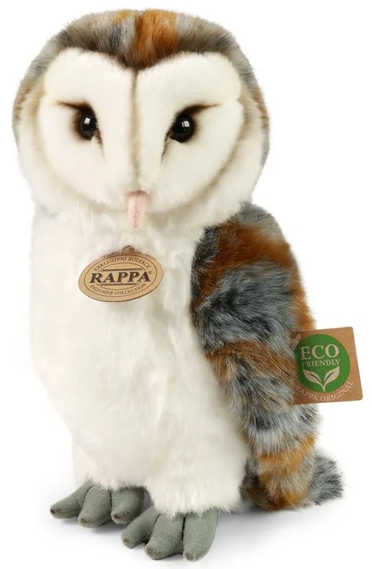 Rappa Plyšová sova pálená 27 cm ECO-FRIENDLY