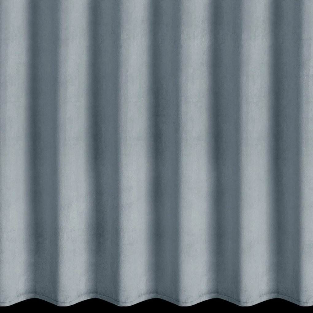 ZATEMŇOVACÍ ZÁVĚS NA KROUŽCÍCH MELANIE 140X260 CM STŘÍBRNÁ