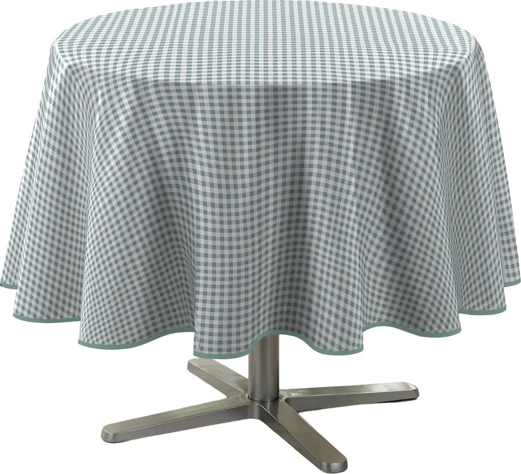 Kulatý ubrus MINI VICHY, Ø 160 cm, kostka