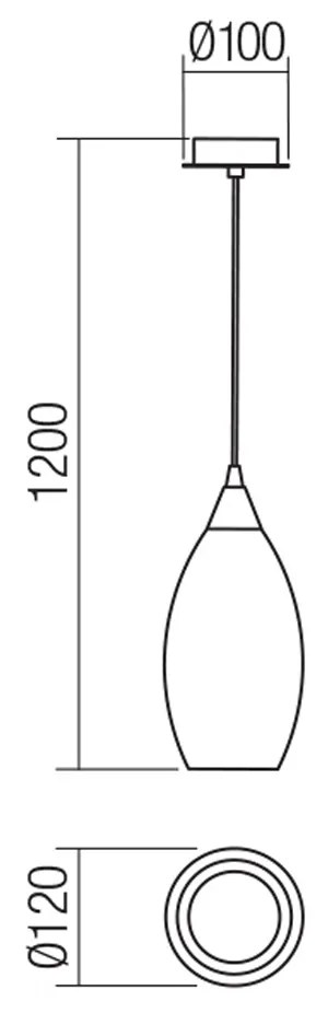 Smarter 01-3189 závěsné svítidlo Tanner, chrom, kouřové, 1xE14, ø12cm