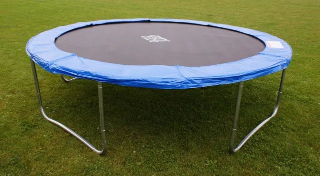 Premium Modrá trampolína 366 cm s ochrannou sítí + žebřík + krycí plachta