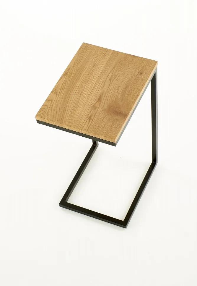Konferenční stolek- NISA- Černý/ Zlatý dub