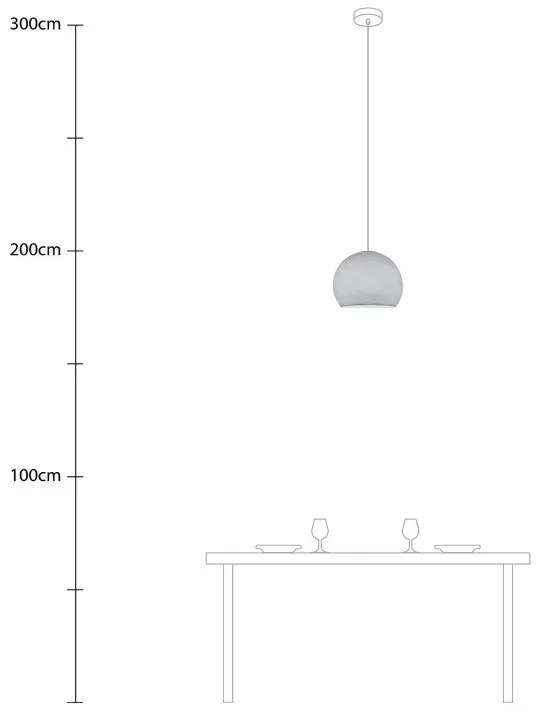 creative cables Stínidlo tvaru kupole z polyesterového vlákna - 100% vyrobené ručně Barva komponentu: Olivově Zelená, Velikost ⌀: S - 31cm